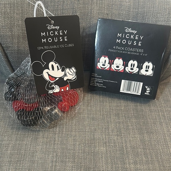 Disney | Other | Disney Mickey Mouse Reusable Ice Cubes And Coasters ...